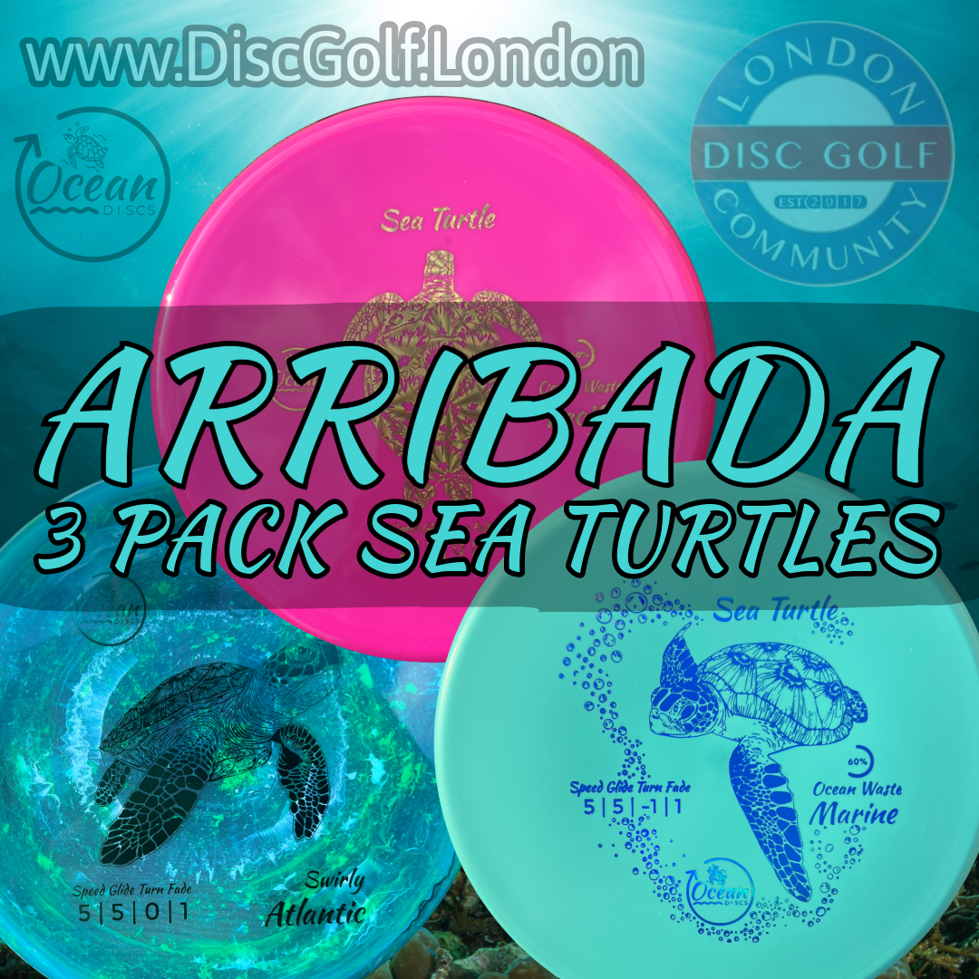 Ocean Discs Sea Turtle - Arribada 3 Pack – London Disc Golf Community